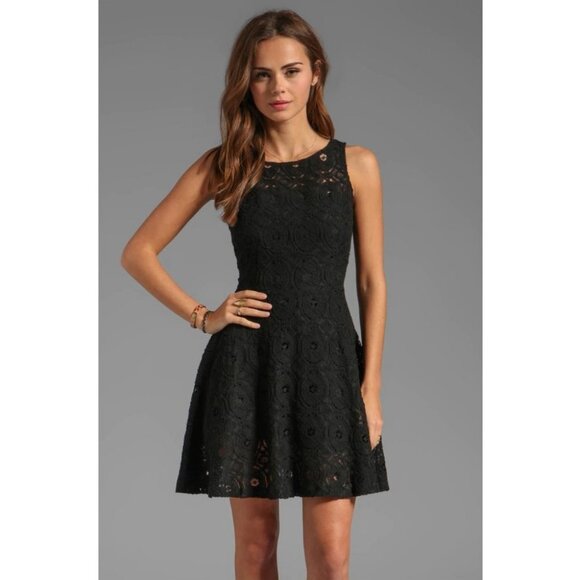 BB Dakota | Dresses | Bb Dakota Renley Sleeveless Lace Circle Mini ...